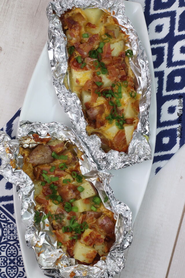 Campfire Potatoes That Are Super Easy and Cheesy (Plus Bacon!)