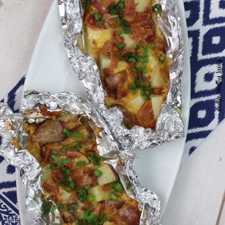 Campfire Potatoes That Are Super Easy and Cheesy (Plus Bacon!)