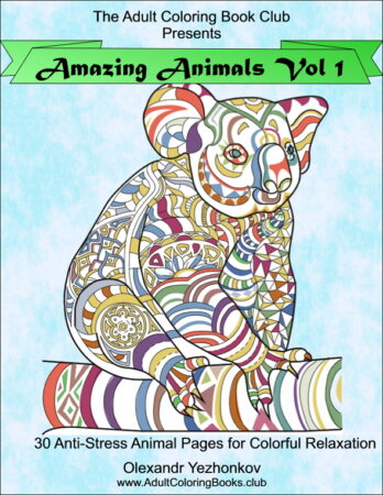 19 Animal Coloring Pages for Adults