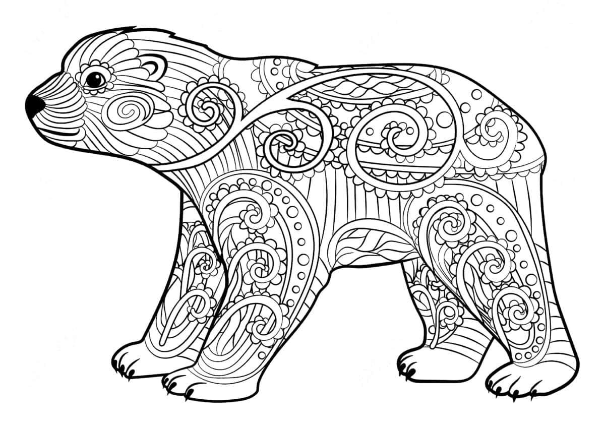 19 Animal Coloring Pages for Adults