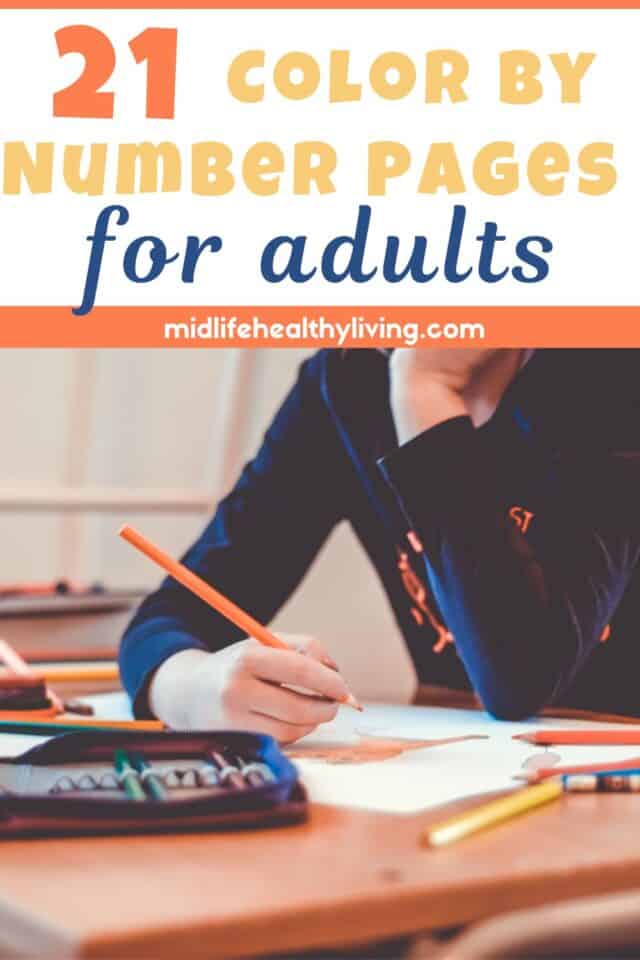 Color by Number Printable for Adults