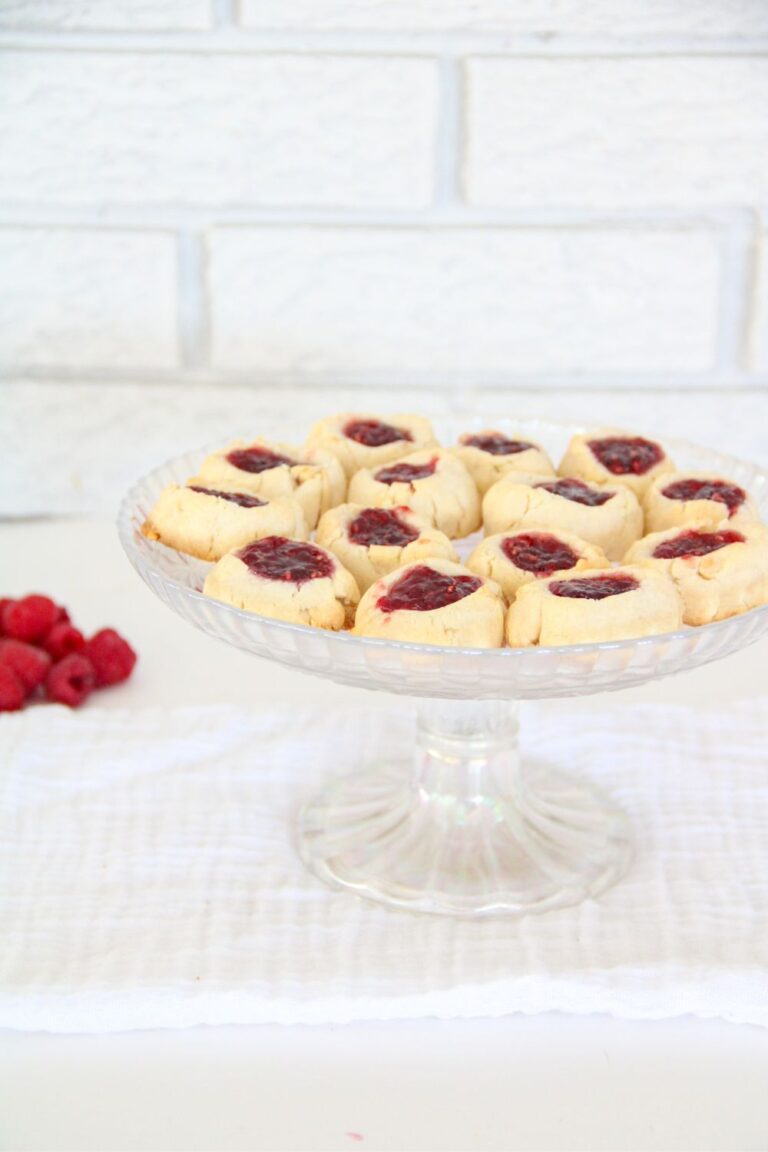 Raspberry Thumbprint Cookies