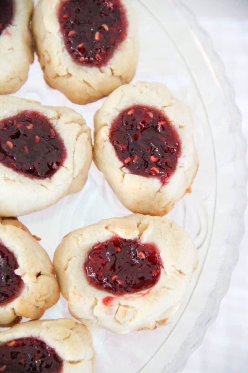 Raspberry Thumbprint Cookies