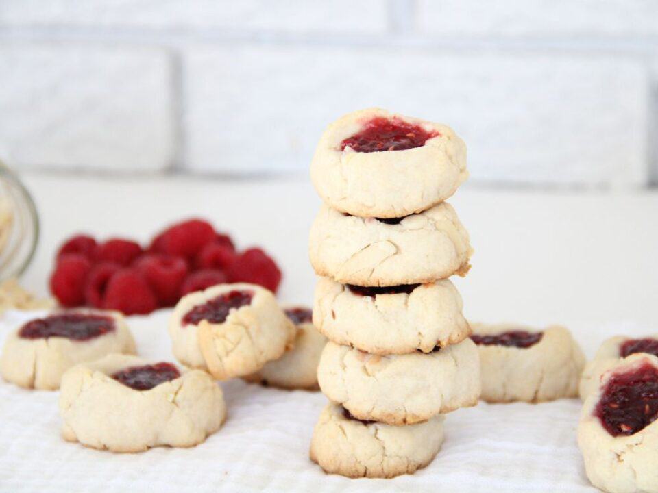 Raspberry Thumbprint Cookies